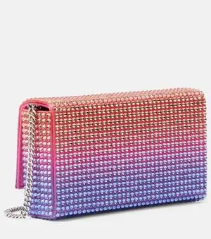 Amina Muaddi Super Amini Paloma Mini Embellished Clutch - Multicoloured