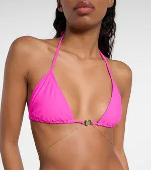 BANANHOT Chain Bikini Top - Pink