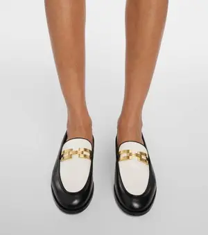 AQUAZZURA Brandi Leather Loafers - Multicoloured