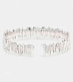 SUZANNE KALAN 18kt White Gold Diamond Bangle