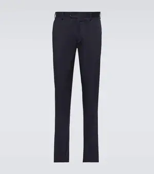 LARDINI Straight Cotton Trousers