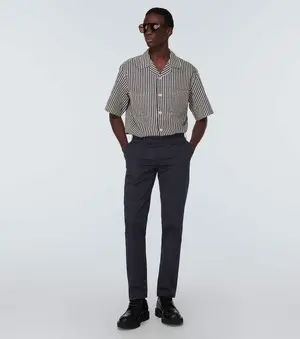 LARDINI Straight Cotton Trousers