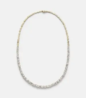 SUZANNE KALAN 18kt Yellow Tennis Necklace With Diamonds - Gold