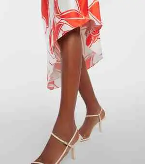 SIR. Ramona Printed Silk Midi Dress