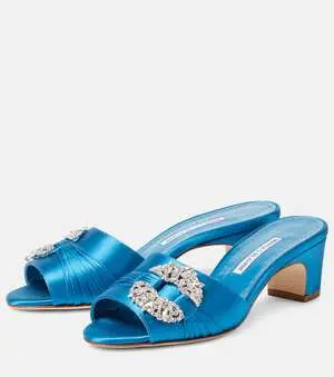 Manolo Blahnik Prinap 50 Embellished Mules