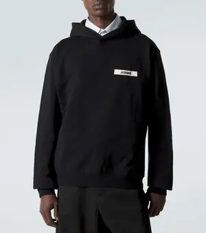 Jacquemus Le Hoodie Gros Grain - Black