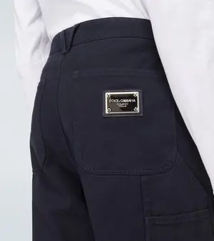 Dolce & Gabbana Mid-rise Straight Cotton Pants