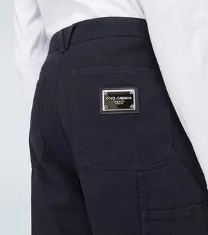 Dolce & Gabbana Mid-rise Straight Cotton Pants