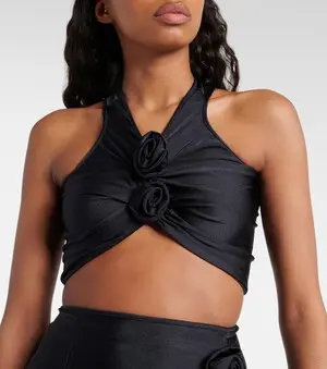 Coperni Floral Jersey Halter Top