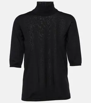 Max Mara Ciriaco Virgin Wool Turtleneck Top