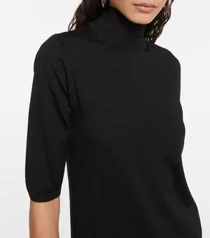 Max Mara Ciriaco Virgin Wool Turtleneck Top