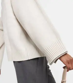 Brunello Cucinelli Wool, Cashmere, And Silk Turtleneck Sweater