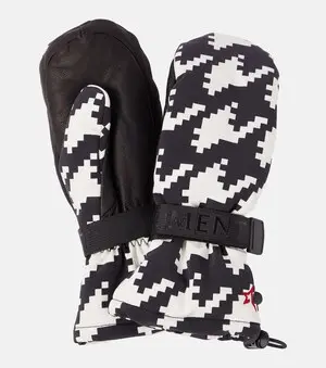 Perfect Moment Davos Printed Mittens - Multicoloured