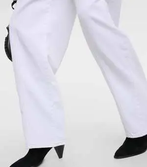 Isabel Marant Étoile Vetan High-rise Wide-leg Jeans - White