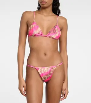 BANANHOT Emi Printed Bikini Bottoms - Pink