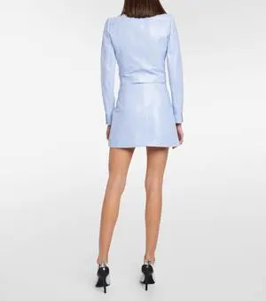 COURREGES Courrèges Logo High-rise Miniskirt - Blue