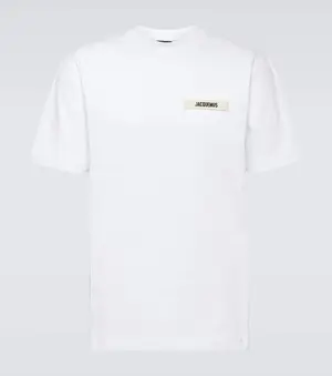 Jacquemus Le T-shirt Gros Grain Cotton T-shirt - White