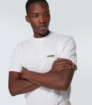 Jacquemus Le T-shirt Gros Grain Cotton T-shirt - White