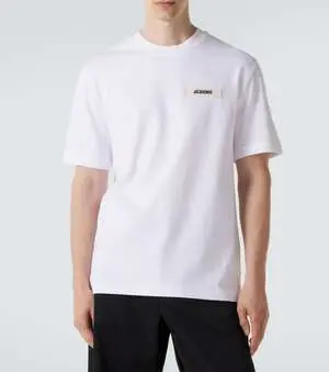 Jacquemus Le T-shirt Gros Grain Cotton T-shirt - White
