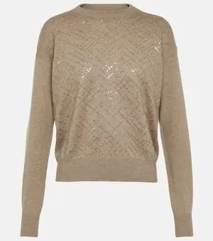 Brunello Cucinelli Embellished Sweaters For Women