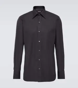 TOM FORD Cotton Poplin Tuxedo Shirt
