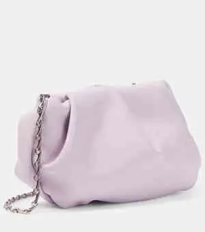 Burberry Rose Leather Clutch - White