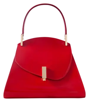 FERRAGAMO Prisma Glossed-leather Tote