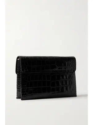 TOM FORD Monarch Medium Croc-effect Shoulder Bag