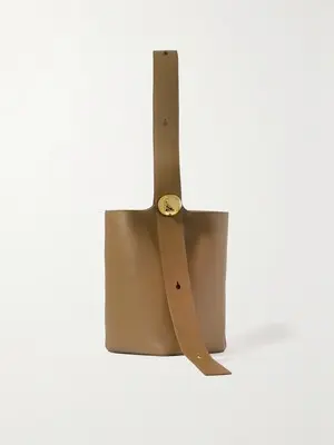 Loewe Pebble Leather Bucket Bag - Brown