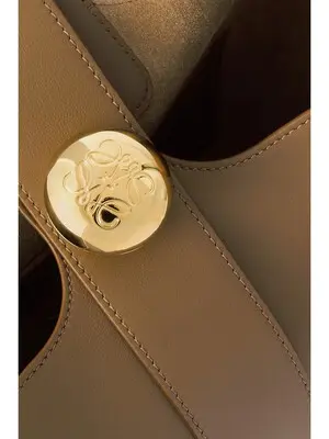 Loewe Pebble Leather Bucket Bag - Brown