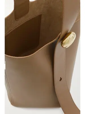 Loewe Pebble Leather Bucket Bag - Brown