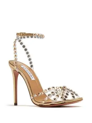 AQUAZZURA Tequila 105mm Crystal-embellished Sandals