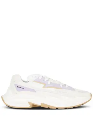 Balmain B-dr4g0n Panelled Lace-up Sneakers - Neutrals