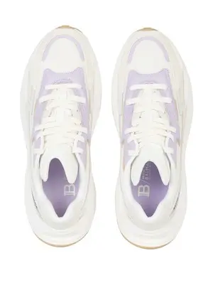 Balmain B-dr4g0n Panelled Lace-up Sneakers - Neutrals