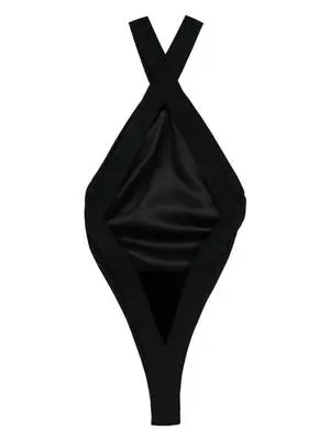 Saint Laurent Sleeveless Silk Bodysuit