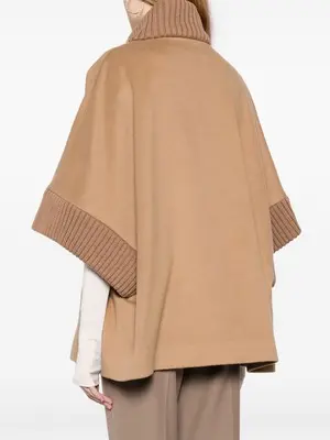 Cinzia Rocca Wide-sleeved Virgin Wool Jacket - Brown