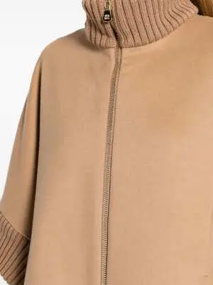 Cinzia Rocca Wide-sleeved Virgin Wool Jacket - Brown