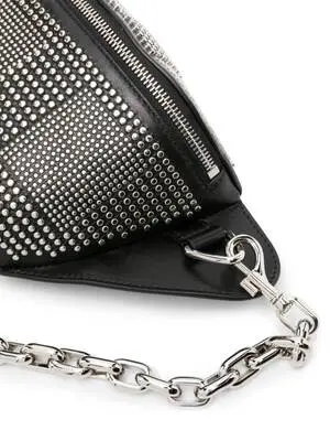 Alexander McQueen Stud-embellished Messenger Bag