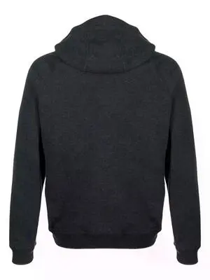 MOORER Zip-up Cotton-cashmere Hoodie