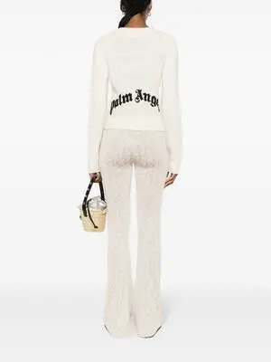 Palm Angels Curved-logo Wool-blend Jumper