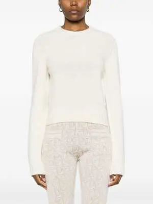 Palm Angels Curved-logo Wool-blend Jumper