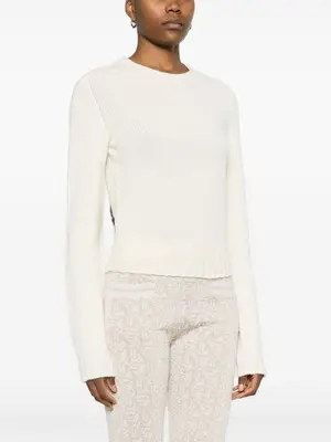 Palm Angels Curved-logo Wool-blend Jumper