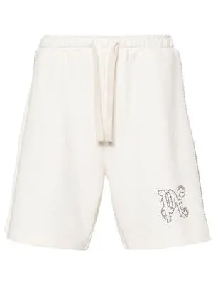 Palm Angels Monogram-appliquéd Track Shorts