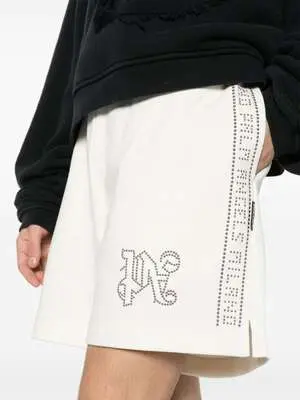 Palm Angels Monogram-appliquéd Track Shorts