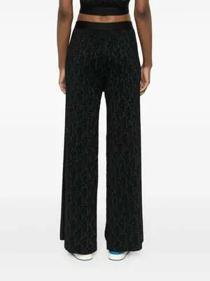 Palm Angels Monogram Jacquard Knitted Trousers