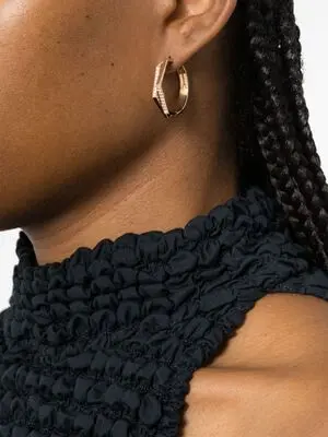 REPOSSI 18kt Rose Gold Antifer Diamond Hoop Earring