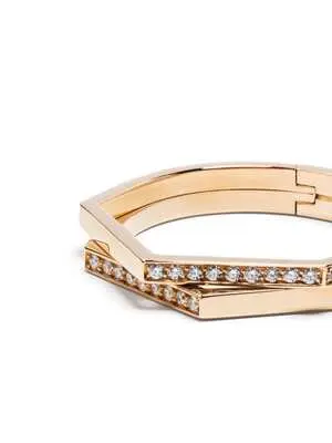 REPOSSI 18kt Rose Gold Antifer Diamond Hoop Earring