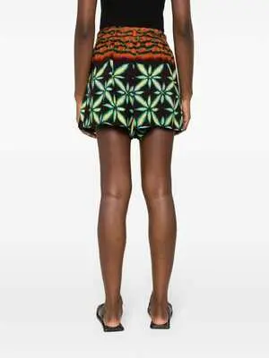 Ulla Johnson Olivinite Abstract-patterned Shorts
