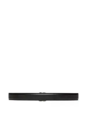 Gucci Double G Crystal-embellished Belt - Black