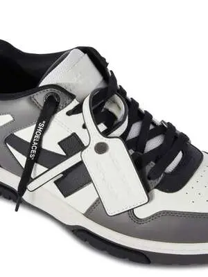 Off-White Out Of Office Leather Sneakers - Grey